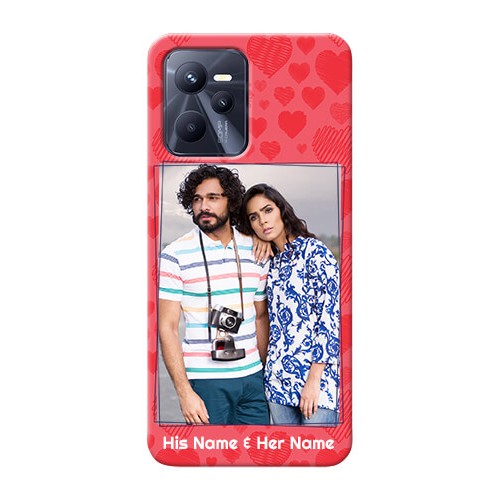 Buy Realme C35 Mobile Back Covers: with Red Heart Symbols Design