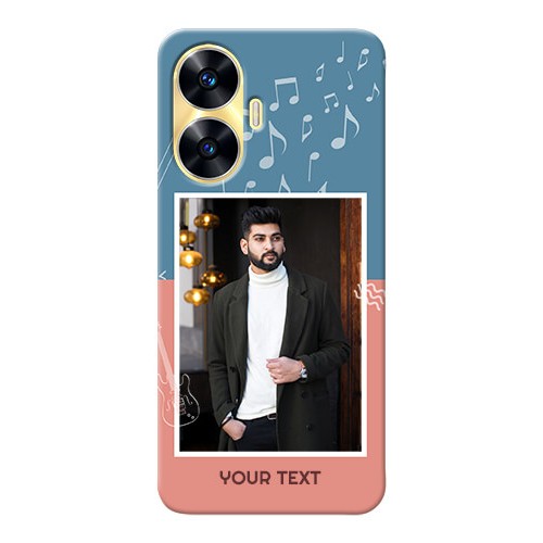 Buy Realme C55 Phone Back Covers with Color Musical Note Design