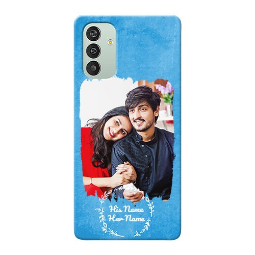 Buy Galaxy A04s custom mobile cases: Blue Color Vintage Design