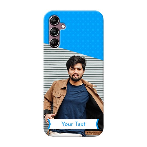 Buy Galaxy A14 4G Personalized Mobile Covers: Simple Blue Color Dotted ...