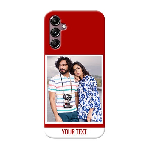 Buy Galaxy A14 mobile phone covers: Simple Red Color Design