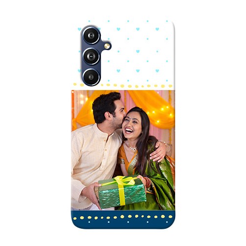 Buy Galaxy A54 5G Phone Covers: White and Blue Abstract Design