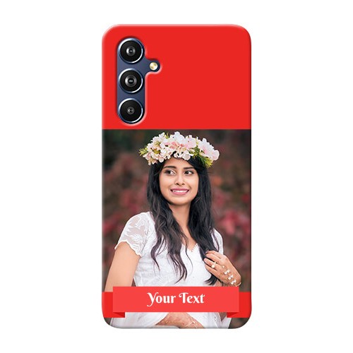 Buy Galaxy A54 5G Personalised mobile covers: Simple Red Color Design