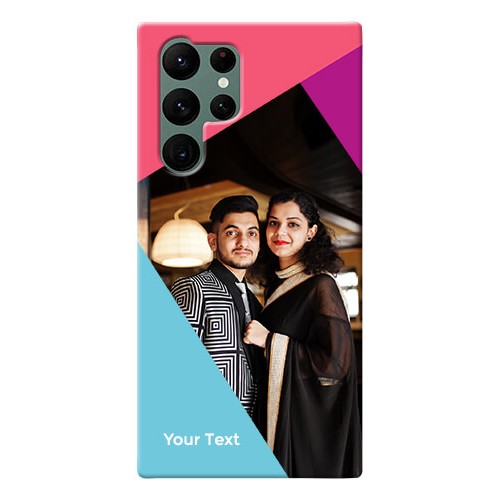 Buy Galaxy S22 Ultra 5G Custom Phone Cases: Stacked Triple colour Design