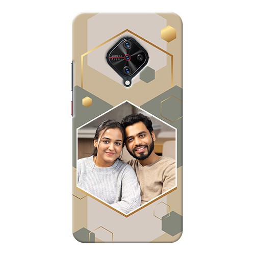 Buy Vivo S1 Pro Phone Back Covers: Stylish Hexagon Pattern Design