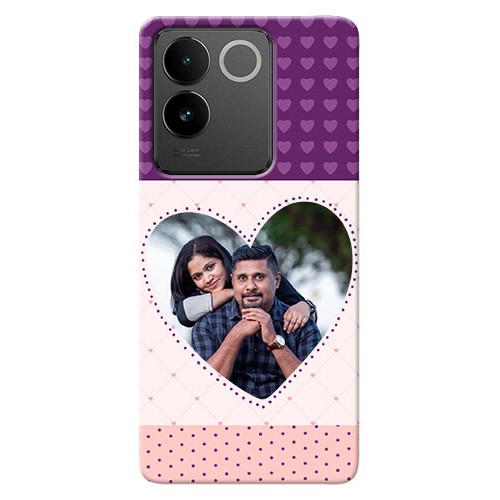 Buy Vivo T2 Pro 5G Mobile Back Covers: Violet Love Dots Design