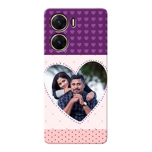 Buy Vivo V29e 5G Mobile Back Covers: Violet Love Dots Design