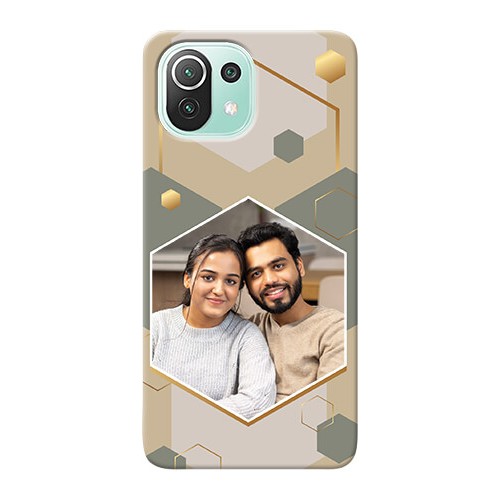 Buy Xiaomi Mi 11 Lite Ne 5G Phone Back Covers: Stylish Hexagon Pattern ...