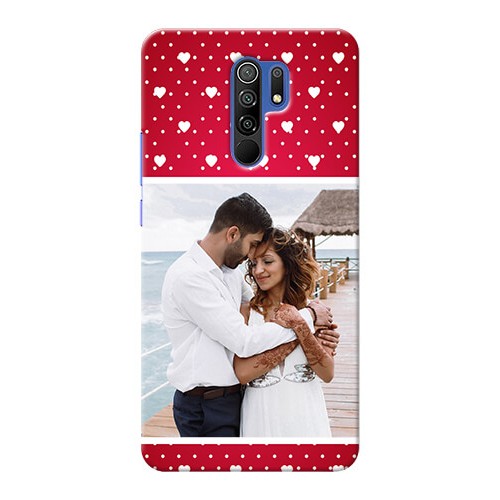 Buy Redmi 9 Prime custom back covers: Hearts Mobile Case Design