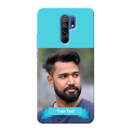Buy Redmi 9 Prime Personalized Mobile Covers: Simple Blue Color Design