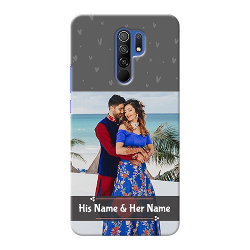 Buy Redmi 9 Prime Mobile Covers: Buy Love Design with Photo Online