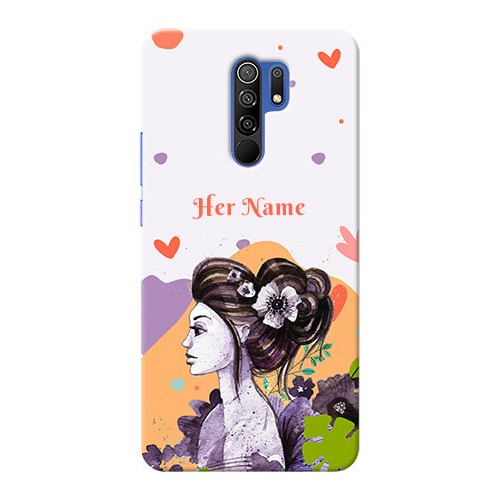 Buy Redmi 9 Prime Custom Mobile Case with Woman And Nature Design