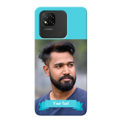 Buy Redmi 9 Personalized Mobile Covers: Simple Blue Color Design