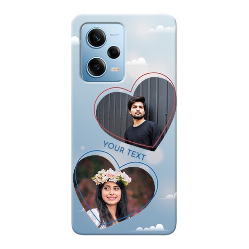 Buy Redmi Note 12 Pro 5G Phone Cases: Blue Color Couple Design