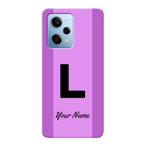 Buy Redmi Note 12 Pro 5G Back Covers: Tri-color custom text Design