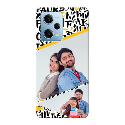 Buy Redmi Note 12 Pro Plus 5G Phone Back Covers: Letters Pattern Design