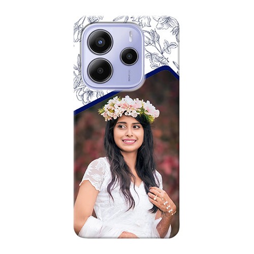 Buy Xiaomi Redmi Note 14 se Custom Hard Phone Case - Classy Floral Design