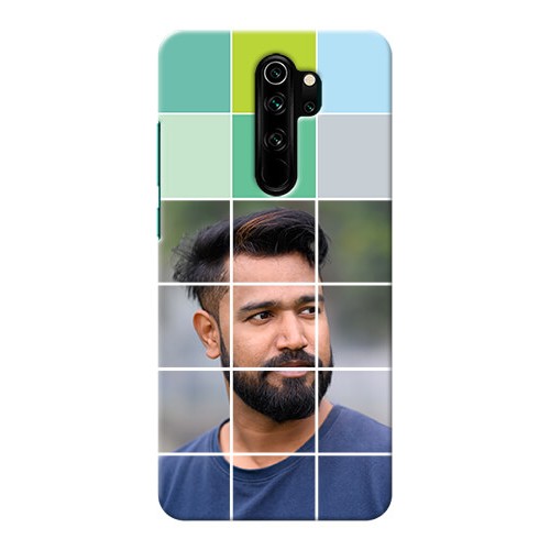 Redmi Note 8 Pro personalised phone covers with white box pattern