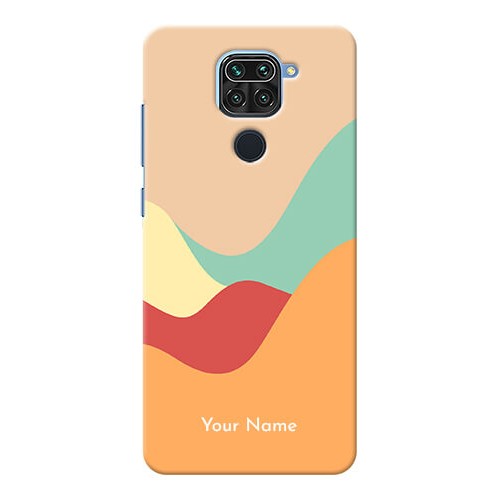 Buy Redmi Note 9 Custom Mobile Case with Ocean Waves Multi-colour Design