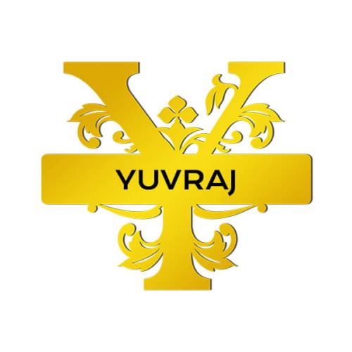 Buy Personalized Vintage Design Sign For Letter Y Golden Aluminium ...