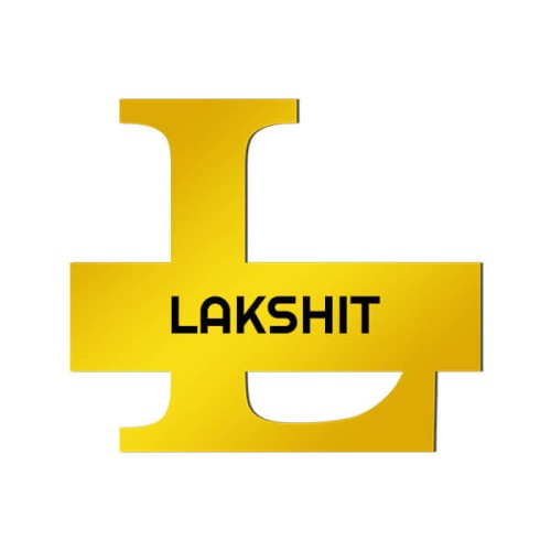 Buy Letter L - Classic Design Monogram Sign Golden Aluminium Nameplate