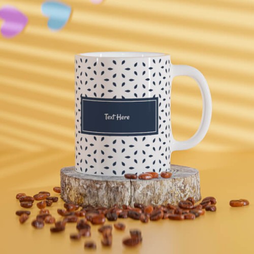 Flower Petals Pattern Background Design On Mug
