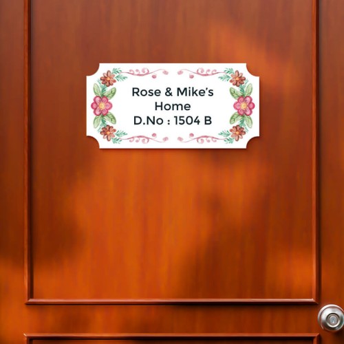 Buy Inner Curved Corners Rectangular Deisgn Glossy Nameplate at our ...