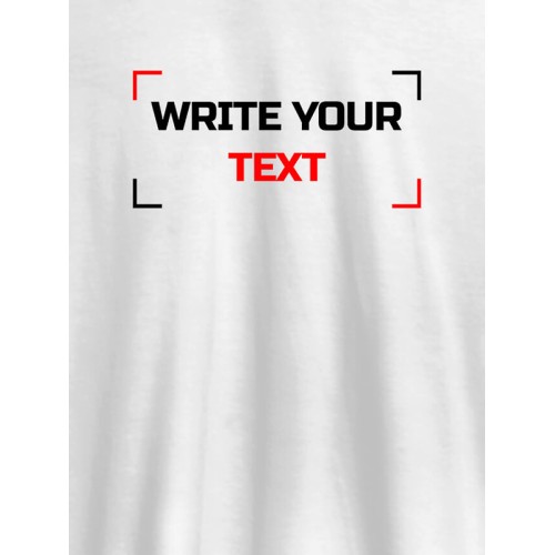 Buy T-shirts For Men with Name, Text and Photo Online - Write Your Text