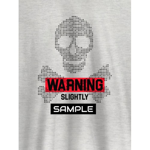 Danger Zone Warning Personalised Printed Mens T Shirt