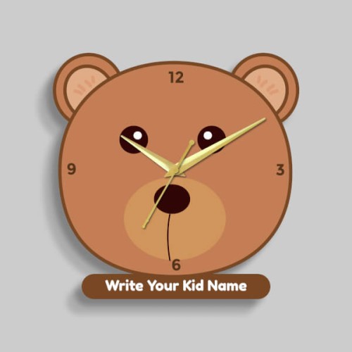 Buy Cute Teddy Bear Clock Design Photo Wall Clock