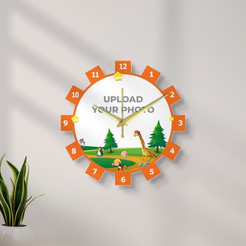 Buy Kids Image On Numbered Wheel Shaped With Cartoon Background Design ...