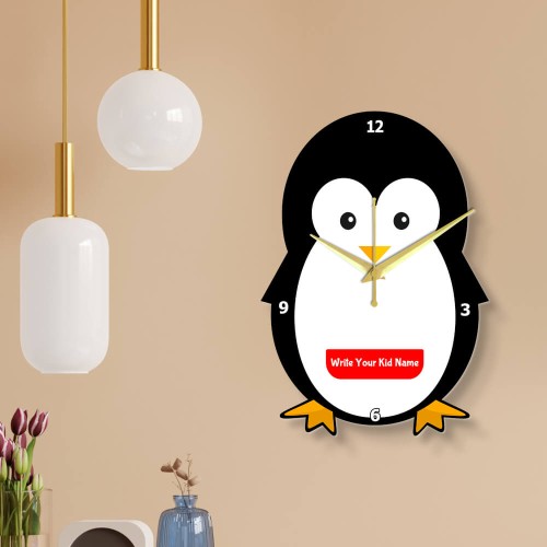 Buy Baby Penguin Clock Design Photo Wall Clock