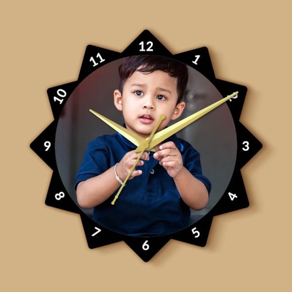 Personalized Acrylic Photo Wall Clocks with your photo printing ...