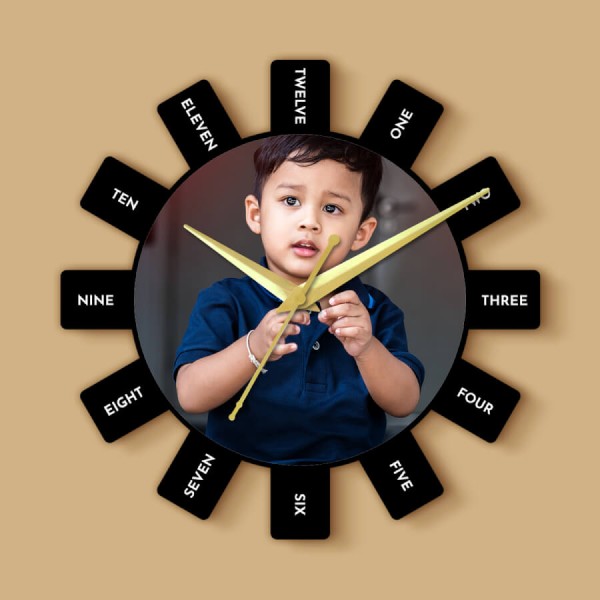 Personalized Acrylic Photo Wall Clocks with your photo printing ...