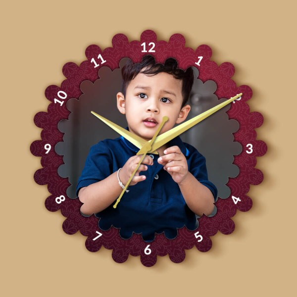 Personalized Acrylic Photo Wall Clocks with your photo printing ...