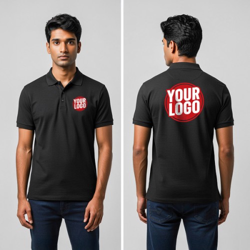 Custom Front and Back Print Polo Shirt Personalize Your Logo