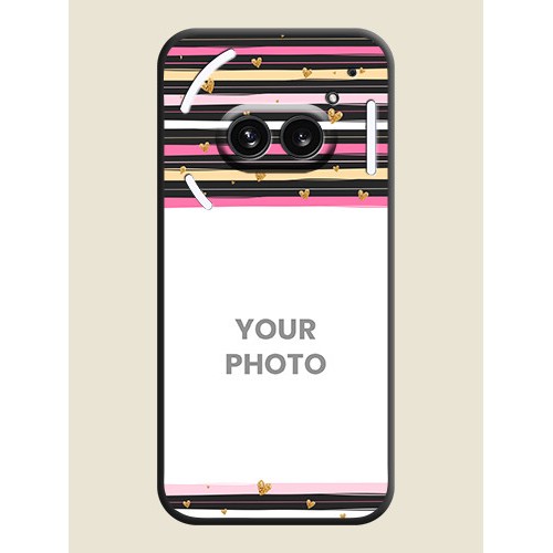 Buy Multicolor Lines and Golden Love Symbols Design - Photo on Space ...