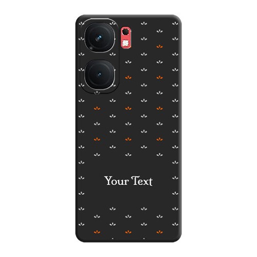 Buy Simple Pattern With Custom Text On Space Black Personalized Soft Matte Phone Covers - iQOO ...