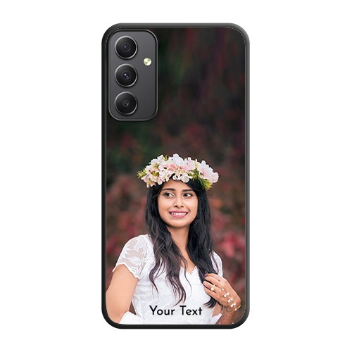 Buy Full Single Pic Upload With Text On Space Black Personalized Soft Matte Phone Covers ...