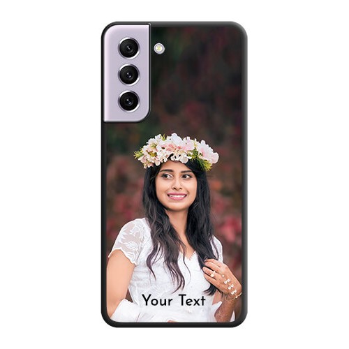 Buy Full Single Pic Upload With Text On Space Black Personalized Soft Matte Phone Covers ...