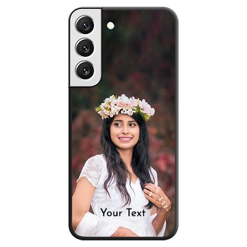 Buy Full Single Pic Upload With Text On Space Black Personalized Soft Matte Phone Covers ...