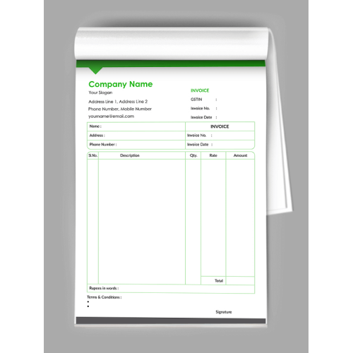 Management Bill Book Design