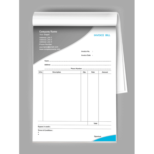 Professional Bill Book Design