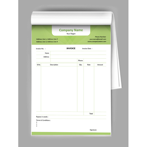 Premium Bill Book Design