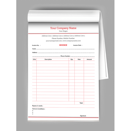 Professional Bill Book Design