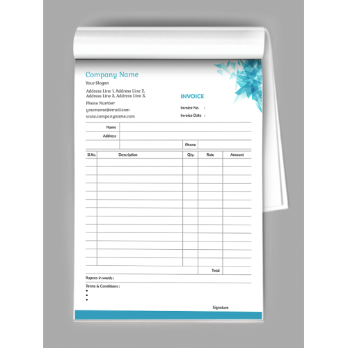 Abstract Bill Book Design