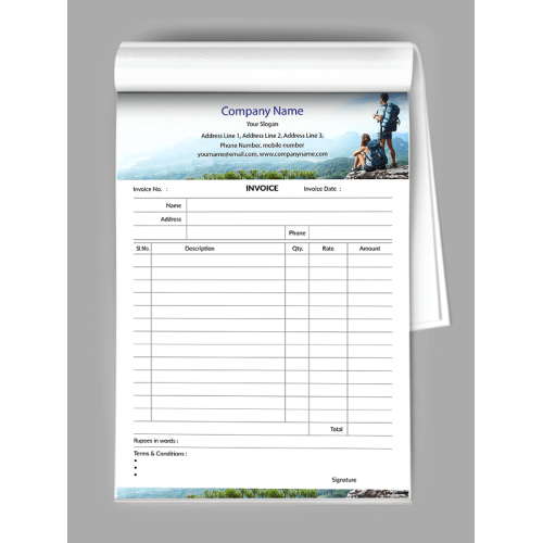 Photography Bill Book Design