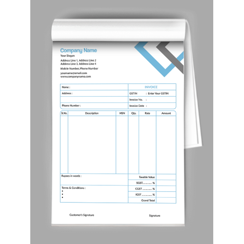 Accountant Bill Book