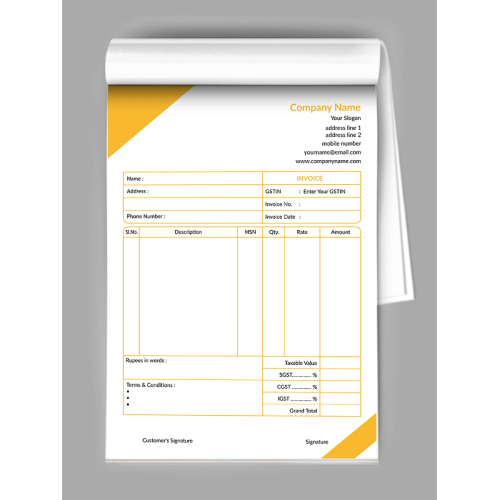 Consultancy Bill Book