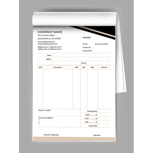 Contractor Bill Book